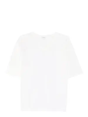 ST. AGNI Match Tee V-neck T-shirt - White