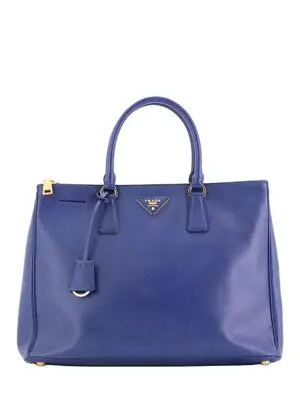 Prada Large Saffiano Leather Tote Bag - Blue