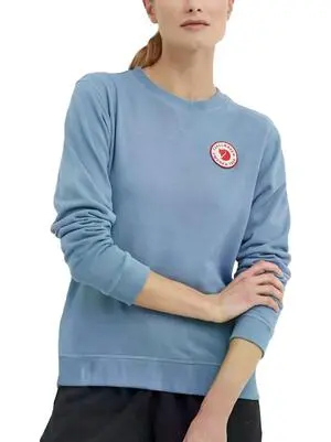 Fjallraven 1960 Logo Badge Crew-neck Sweatshirt - Blue