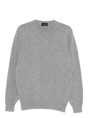 DELL'OGLIO Crew Neck Sweater - Grey
