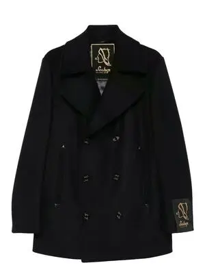 SEALUP Buttoned Double-breasted Coat - Blue