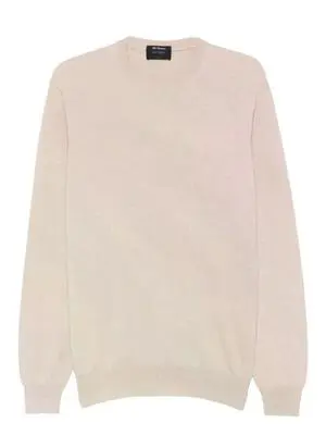 DELL'OGLIO Crewneck Sweater - Neutrals