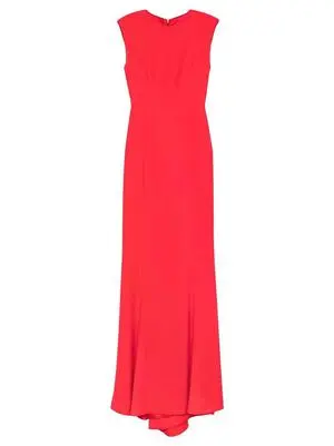 SILK LOVE & LACE Paloma Sleeveless Maxi Dress - Red