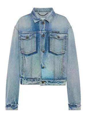 MAISON MARGIELA Patch-pockets Denim Jacket - Blue