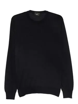DELL'OGLIO Crew-neck Sweater - Blue