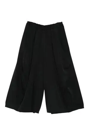 Comme Des Garçons Elasticated Wool Trousers - Black