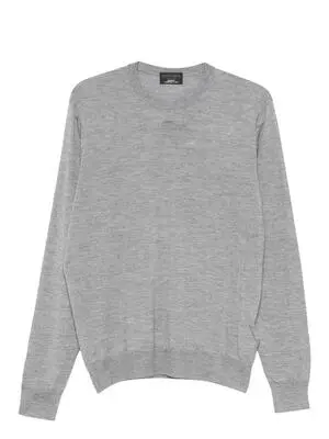 DELL'OGLIO Crew Neck Sweater - Grey