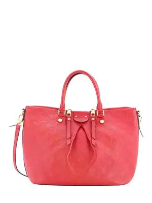 LOUIS VUITTON Mazarine Mm Satchel Monogram Empreinte Leather - Red
