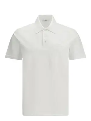 Givenchy Short Sleeve Pocket Polo Shirt - White