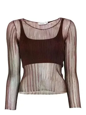 Simkhai Square-neck Top - Brown