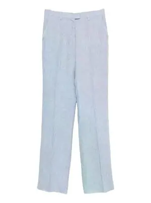 Etro Linen Tailored Trousers - Blue