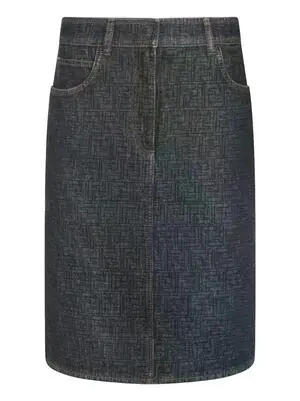 FENDI Five-Pocket Denim Skirt