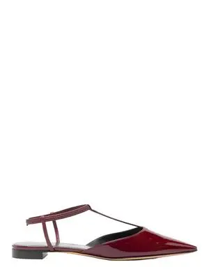 ERALDO Point-toe Flat Pumps - Red