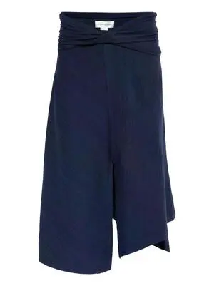 Victoria Beckham Midi Skirt With Knot Detail - Blue
