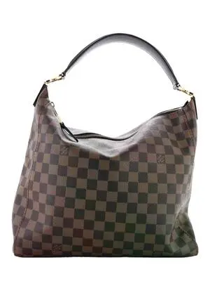 LOUIS VUITTON Portobello Damier Pm Hobo Bag - Brown