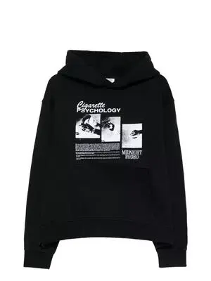 MIDNIGHT RODEO Graphic Print Hoodie - Black