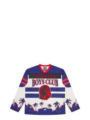 BILLIONAIRE BOYS CLUB Stadium Hockey Striped Graphic Jersey - White