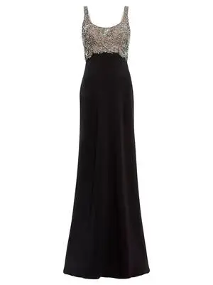 Jenny Packham Reverie Embellished Maxi Dress - Black