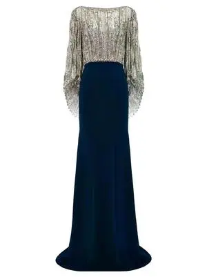 Jenny Packham Wanderlust Sequin-embellished Maxi Dress - Blue
