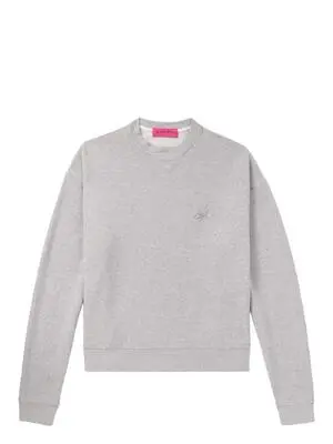 THE ELDER STATESMAN Cotton And Cashmere-blend Sweater - Gray
