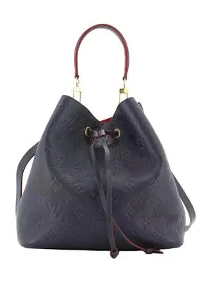 LOUIS VUITTON Neonoé Mm Bucket Bag Monogram Empreinte Leather - Blue