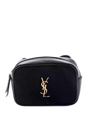 Saint Laurent Lou Canvas Belt Bag - Black