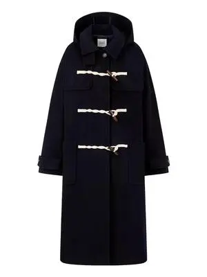 STUDIO TOMBOY Hooded Duffle Coat - Blue