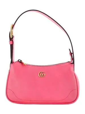 Gucci Aphrodite Leather Mini Shoulder Bag - Pink