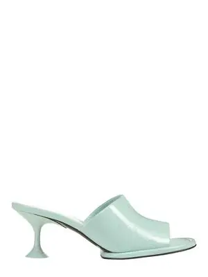 SERGIO ROSSI 60mm Orb Leather Mules - Blue