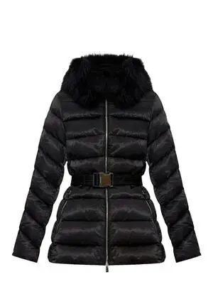 Moncler Long-sleeve Belted Jacket - Black