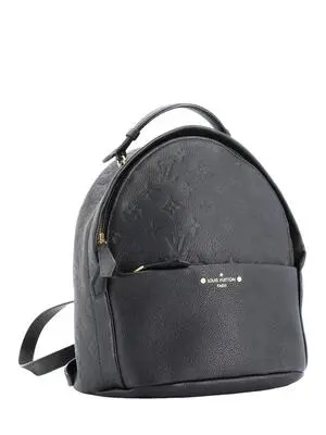 LOUIS VUITTON Sorbonne Monogram Empreinte Leather Backpack - Black