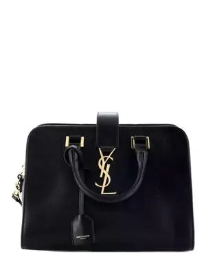 Saint Laurent Monogram Cabas Baby Satchel - Black