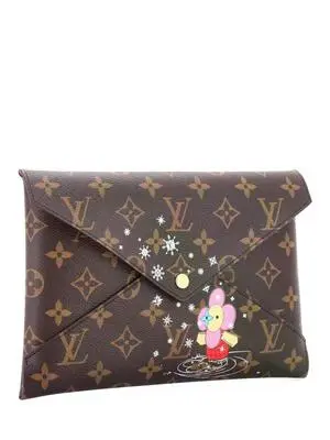 LOUIS VUITTON Louis Vuitton Kirigami Pochette Set Limited Edition Vivienne Xmas Monogram Canvas Brown