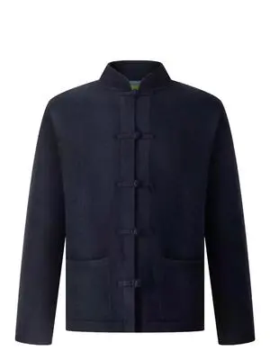 Shanghai Tang Knot Button Cardigan - Blue