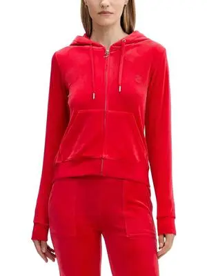 Juicy Couture Zip-Fastening Hoodie Red