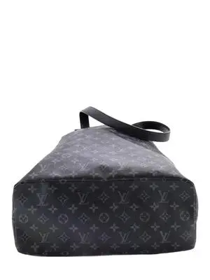 LOUIS VUITTON Cabas Light Drawstring Monogram Eclipse Canvas - Black