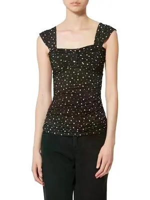 Isabel Marant Polka-dot Gemina Top - Black