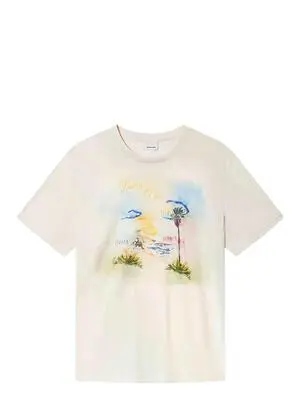 MARANT Honore Graphic-print T-shirt - Neutrals