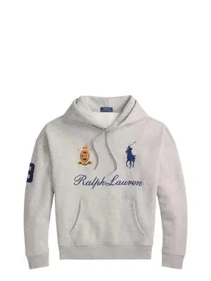 Polo Ralph Lauren Logo-embroidered Hoodie - Grey