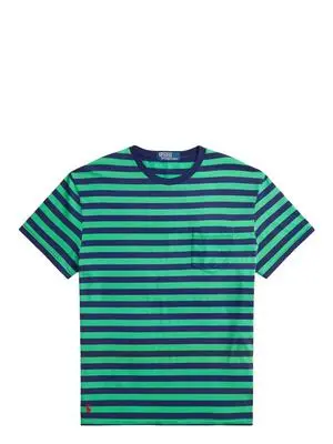 Polo Ralph Lauren Striped Patch-pocket T-shirt - Green