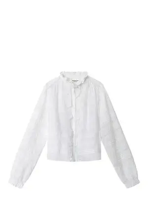 MARANT ETOILE Peline Ruffled Shirt - White