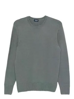DRUMOHR Ribbed Crew-neck Sweater - Grey