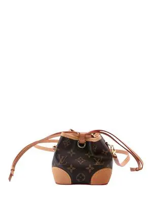 LOUIS VUITTON Noe Purse Monogram Canvas Bucket Bag - Brown
