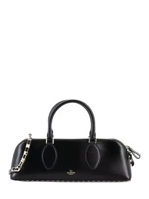 Valentino Garavani Rockstud Zip Top Handle Shoulder Bag - Black