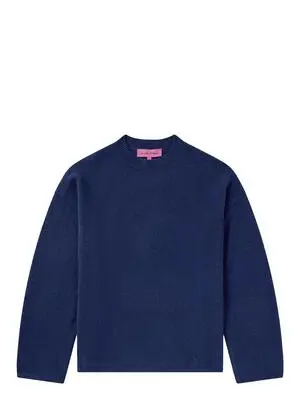 THE ELDER STATESMAN Dume Brushed-cashmere Sweater - Blue