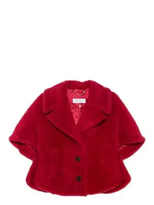 Max Mara Corvino Buttoned Cape - Red