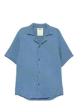 OAS Company Coront Cuba Waffle Shirt - Blue