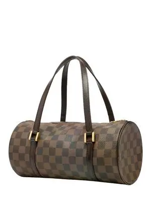 LOUIS VUITTON 2004 Damier Ebene Papillon 26 Handbag - Brown