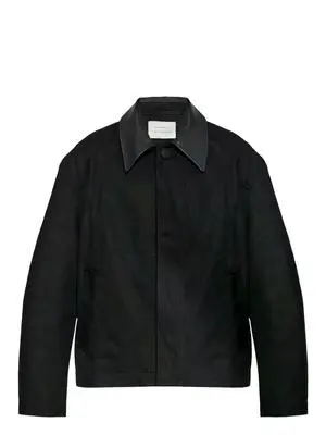Studio Nicholson Dover Long-sleeve Overshirt - Black