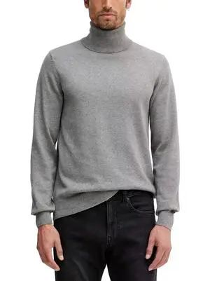 Geox Roll-neck Sweater With Logo Plaque - Grey